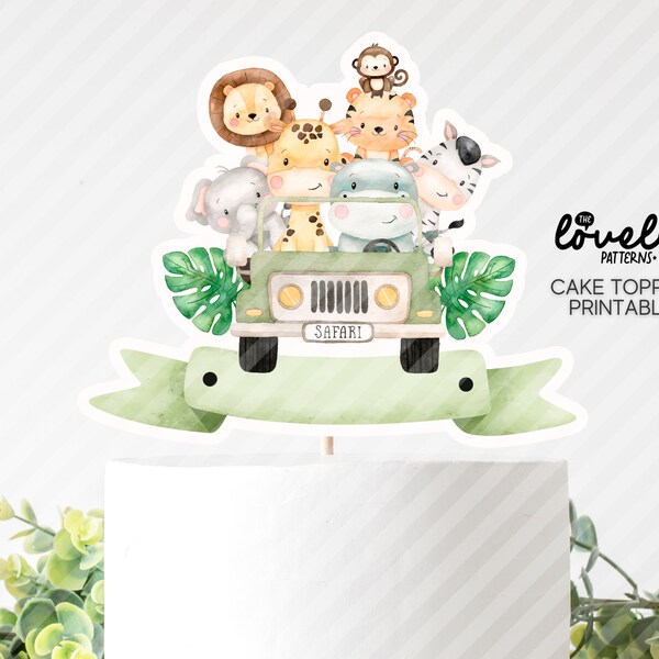 Safari Cake Topper - Etsy