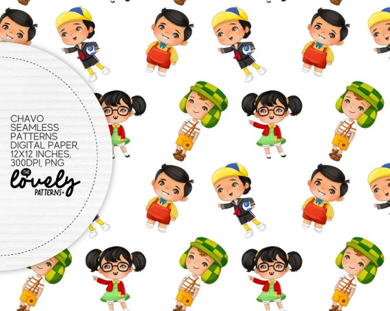 Chavo Pattern Prints 1 Seamless Digital Pattern Chavo Paper - Etsy
