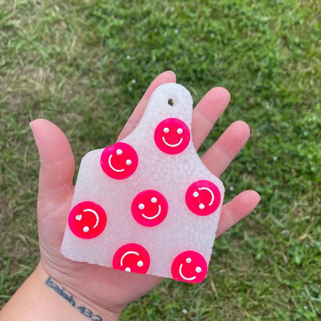 Smiley Cow Tag Freshie - Etsy