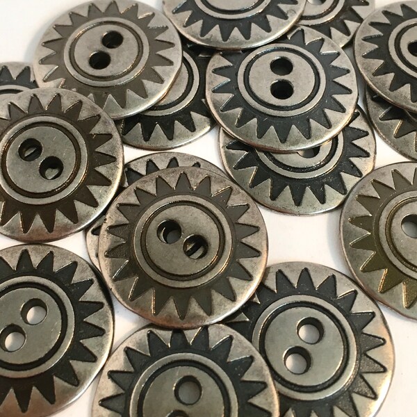 Antique Black Buttons 2 Hole - Etsy