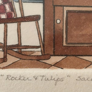 Sarah Rishel - "rocker & Tulips" - Etsy