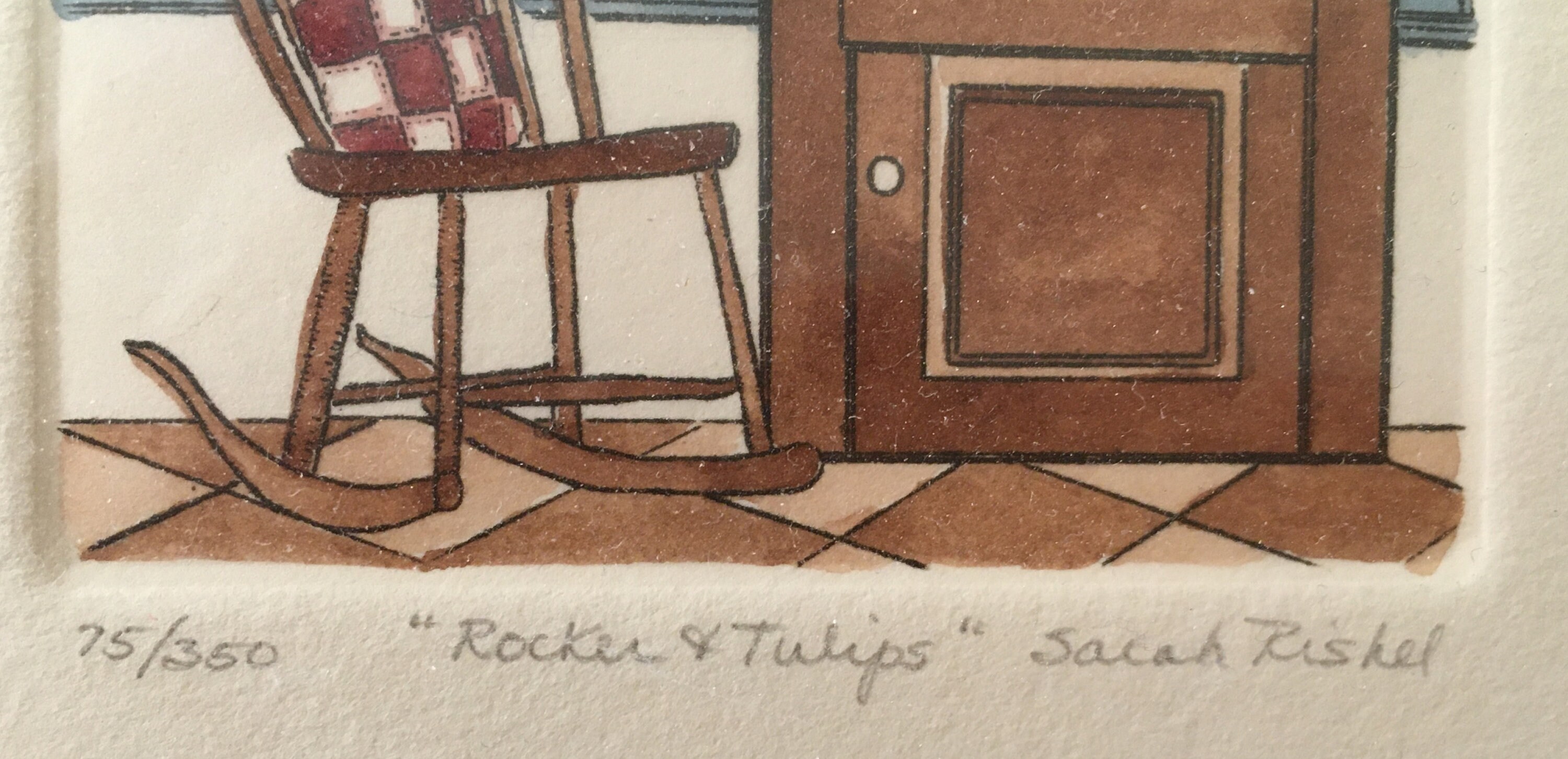 Sarah Rishel rocker & Tulips - Etsy