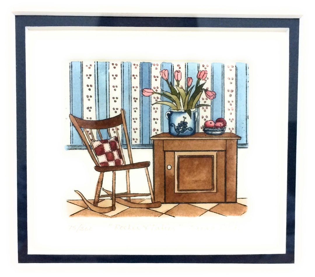 Sarah Rishel - "rocker & Tulips" - Etsy