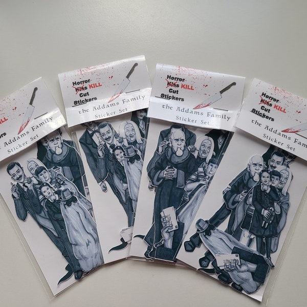 Addams Family Stickers - Etsy