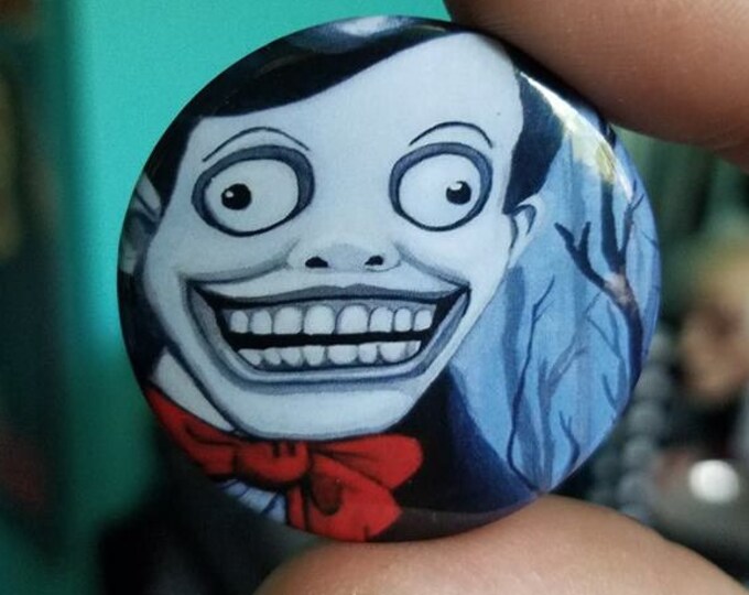 Mr. Chuckle Teeth, Button, the X-files, Horror, Familiar, Painting - Etsy