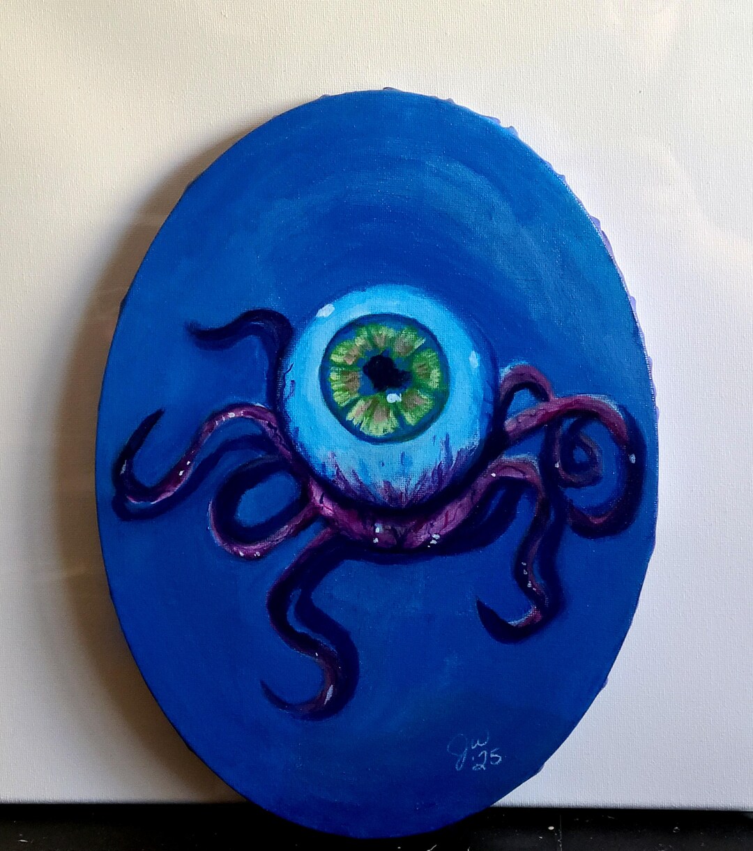Alien Earth, T. Ocellus, Acrylic Painting, Original Fan Art - Etsy