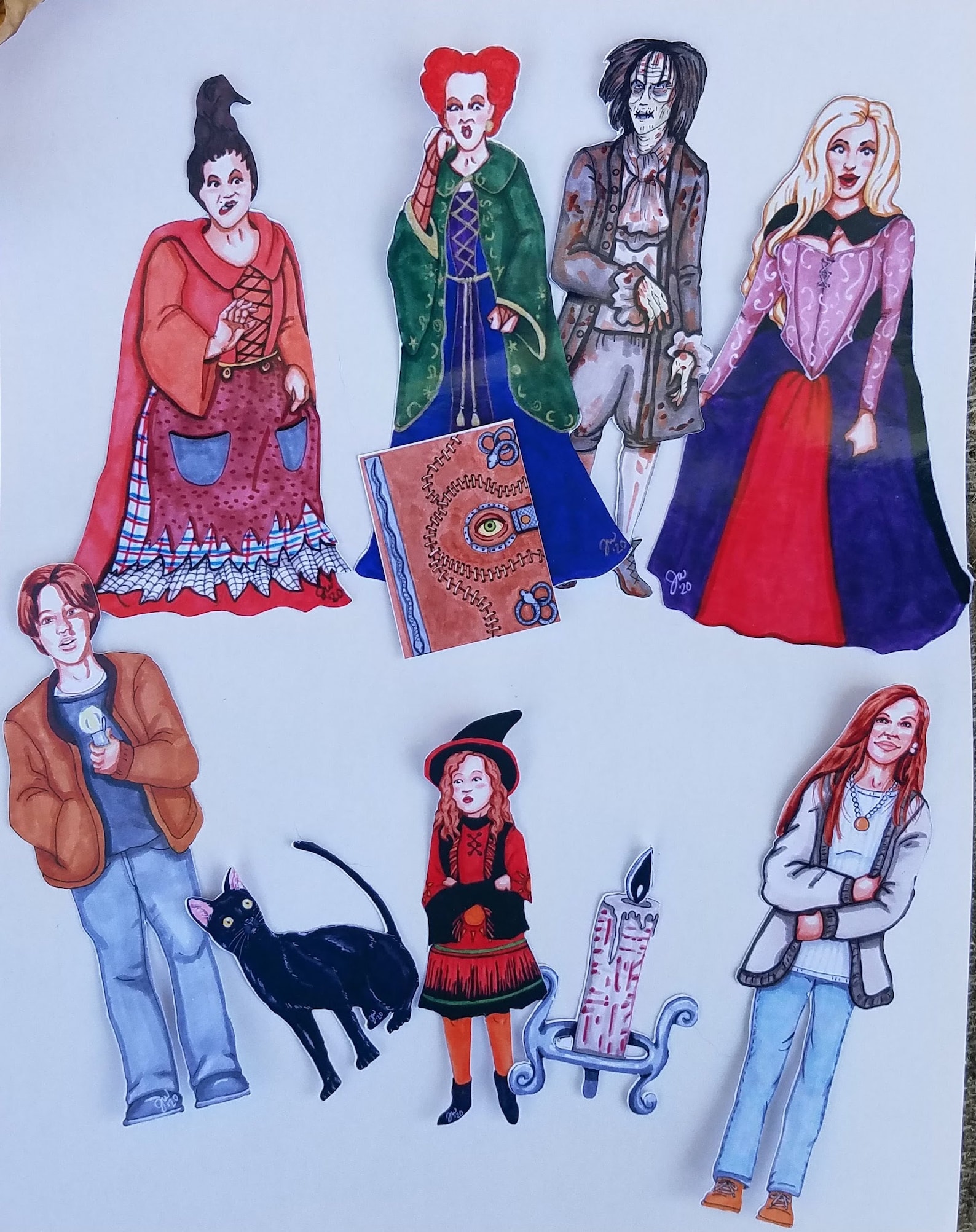Hocus Pocus Sticker Set Fan Art Halloween Witches - Etsy