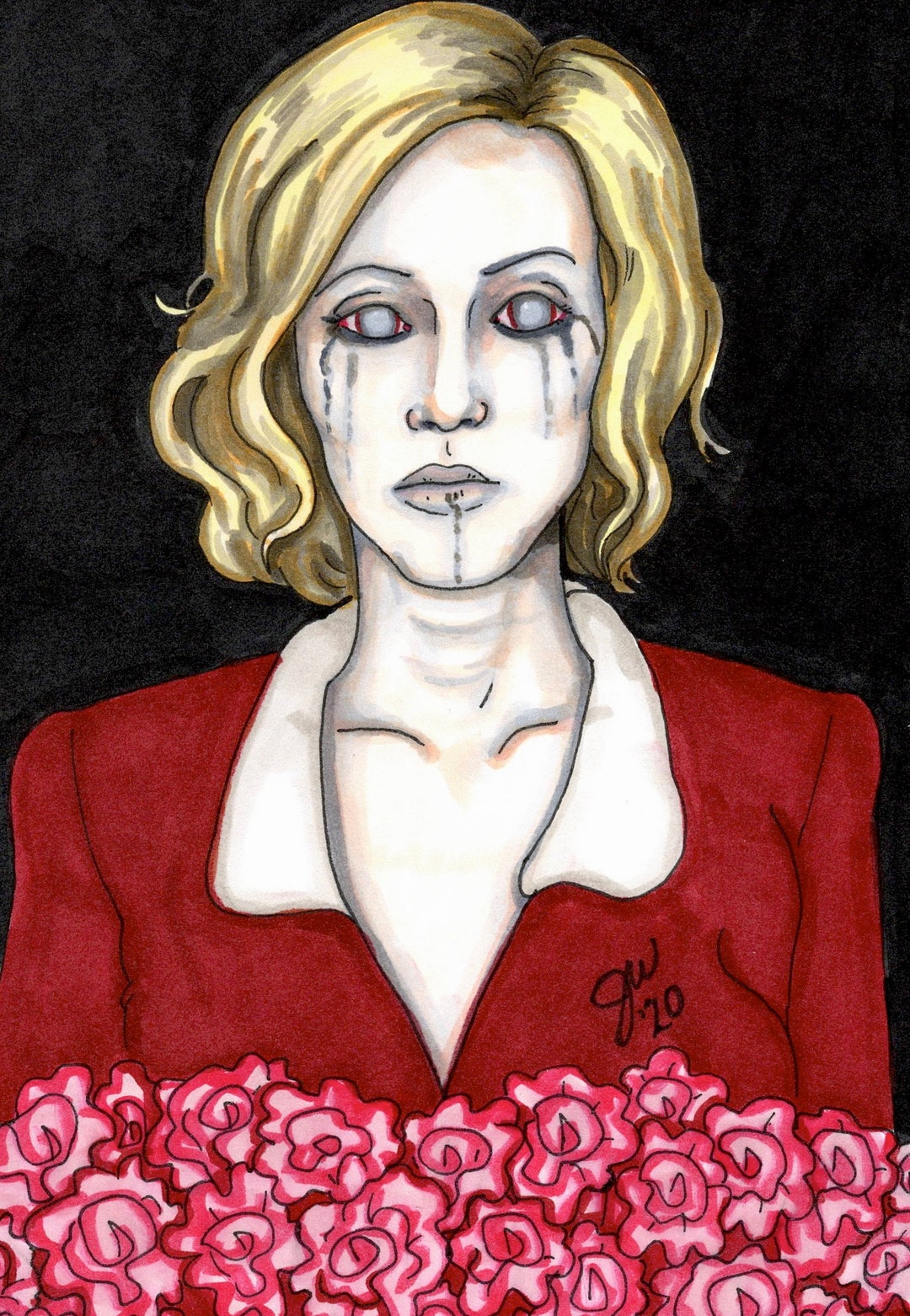 Norma Bates, Illustration, Sticker, Psycho, Bates Motel - Etsy
