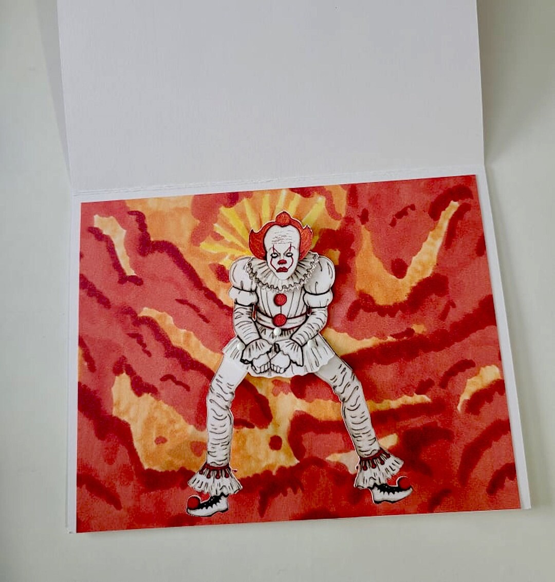 Pennywise, Blank Card, Interactive - Etsy