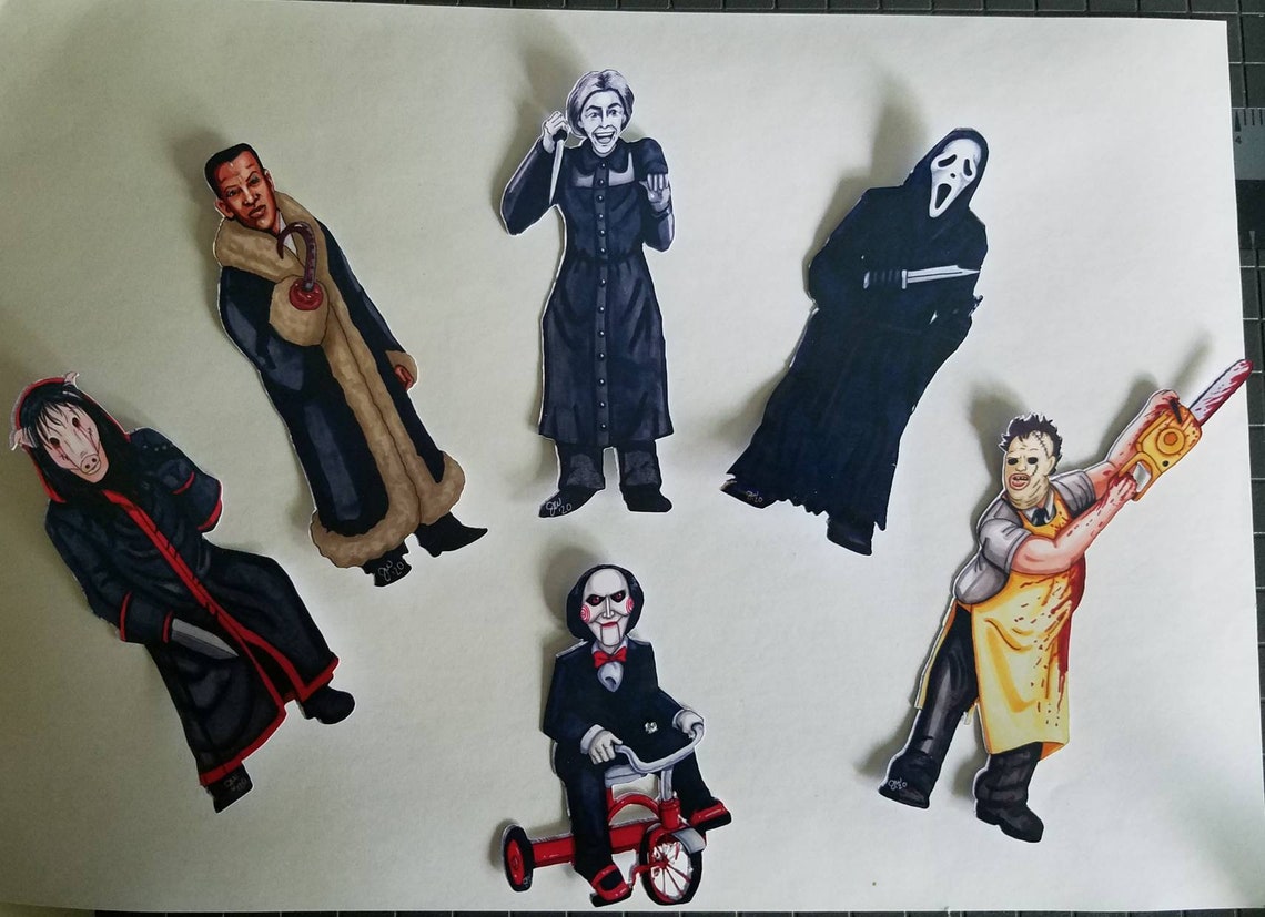 Horror Stickers, Serial Slashers Part II - Etsy