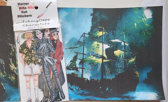 Johnny Depp Sticker Set Fan Art Part Two - Etsy