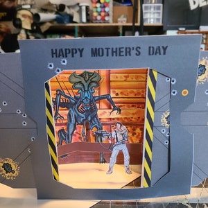 Aliens Greeting Card Pop Up Xenomorph Ripley - Etsy