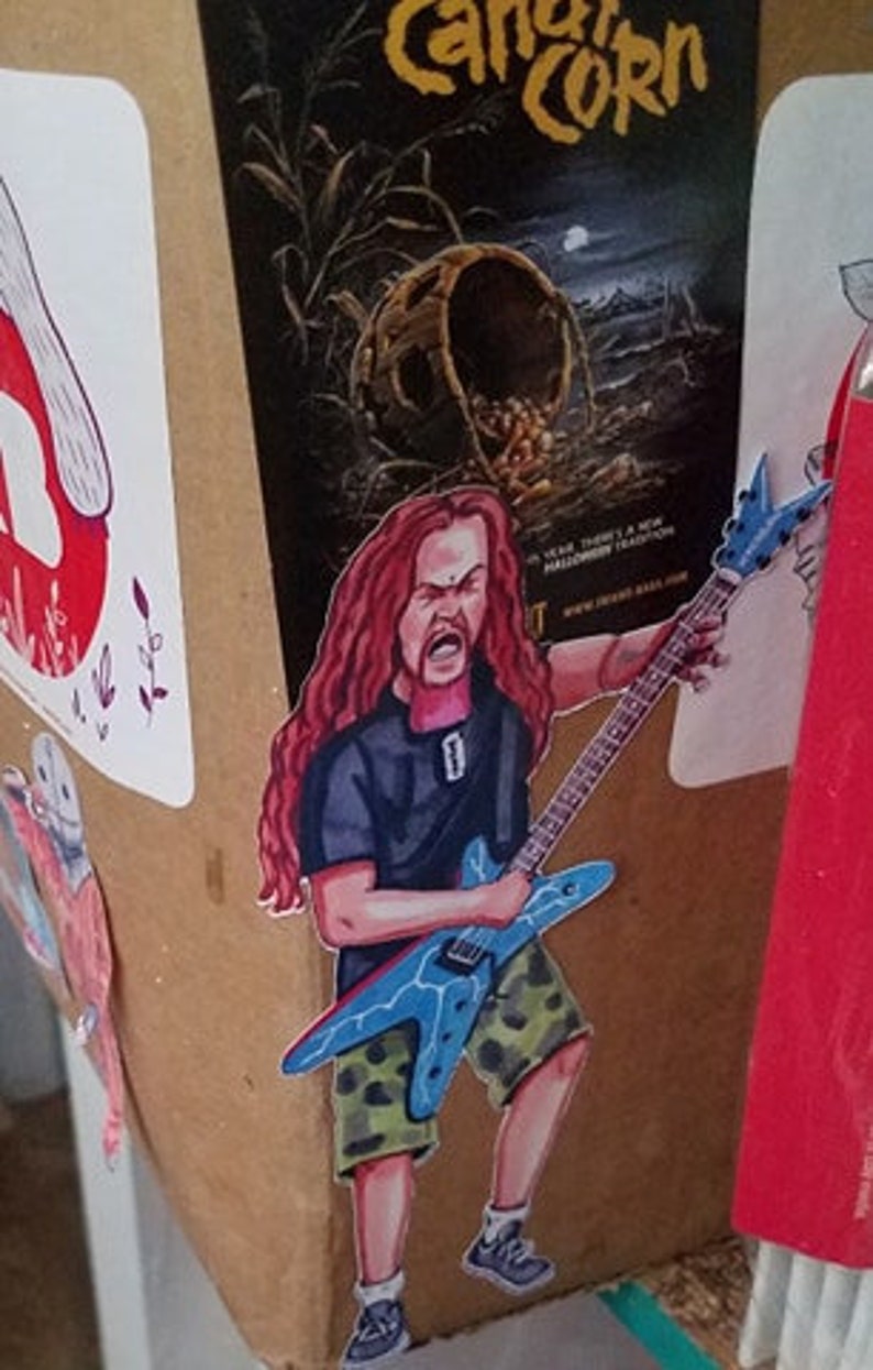 Dimebag Darrell, Sticker, Fan Art - Etsy