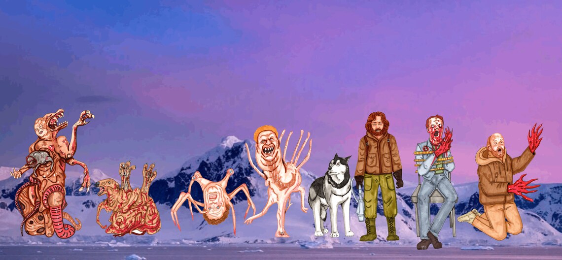 The Thing Set Two Fan Art Stickers - Etsy