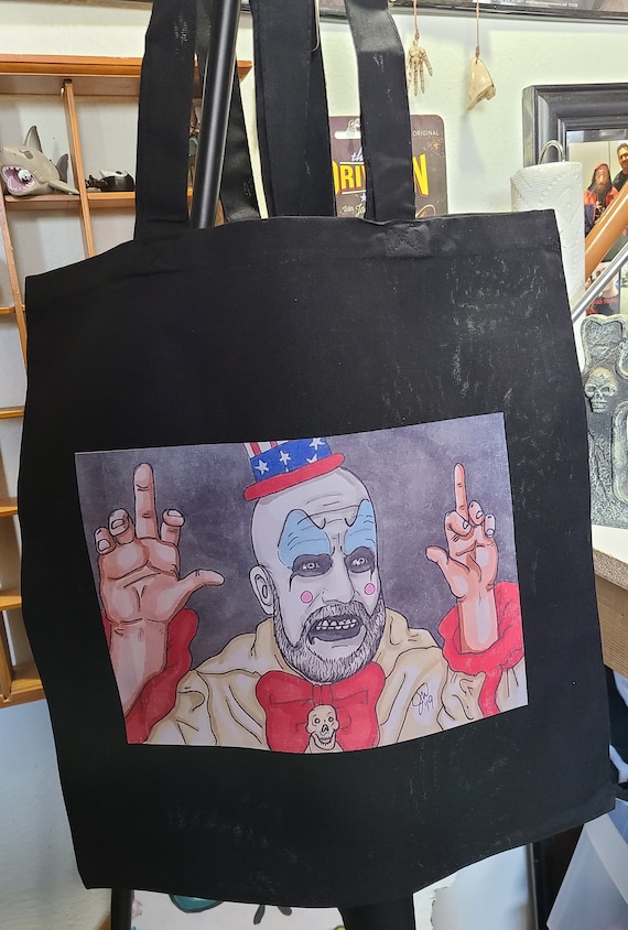 Captain Spaulding Tote Bag Fan Art House of 1000 Corpses | Etsy