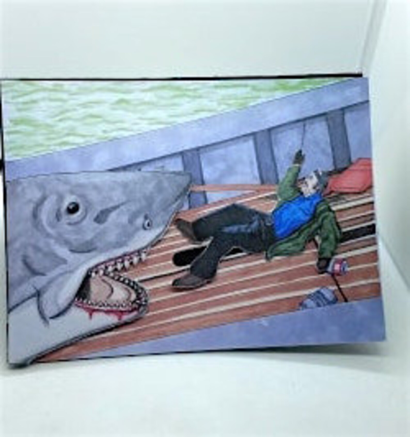 Jaws Greeting Card Encouragement Condolences Hand Made - Etsy