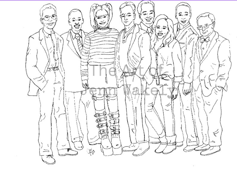 NCIS, Coloring Page, Fan Art - Etsy
