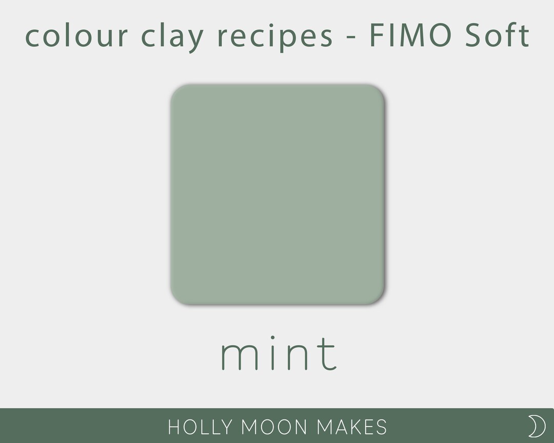 Recette de couleur d'argile polymère FIMO Soft Menthe Mélange de ...