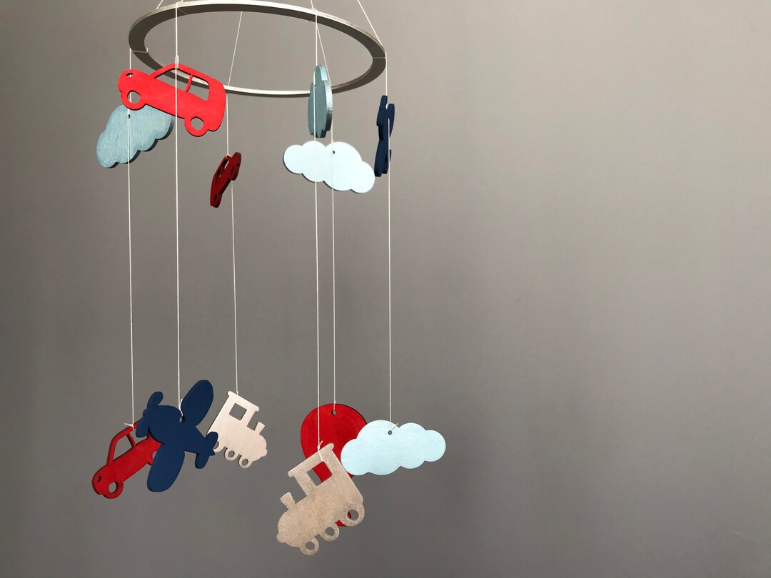 Airplane Baby Mobile - Baby Mobile Boy - Plane Mobile - Adventure ...