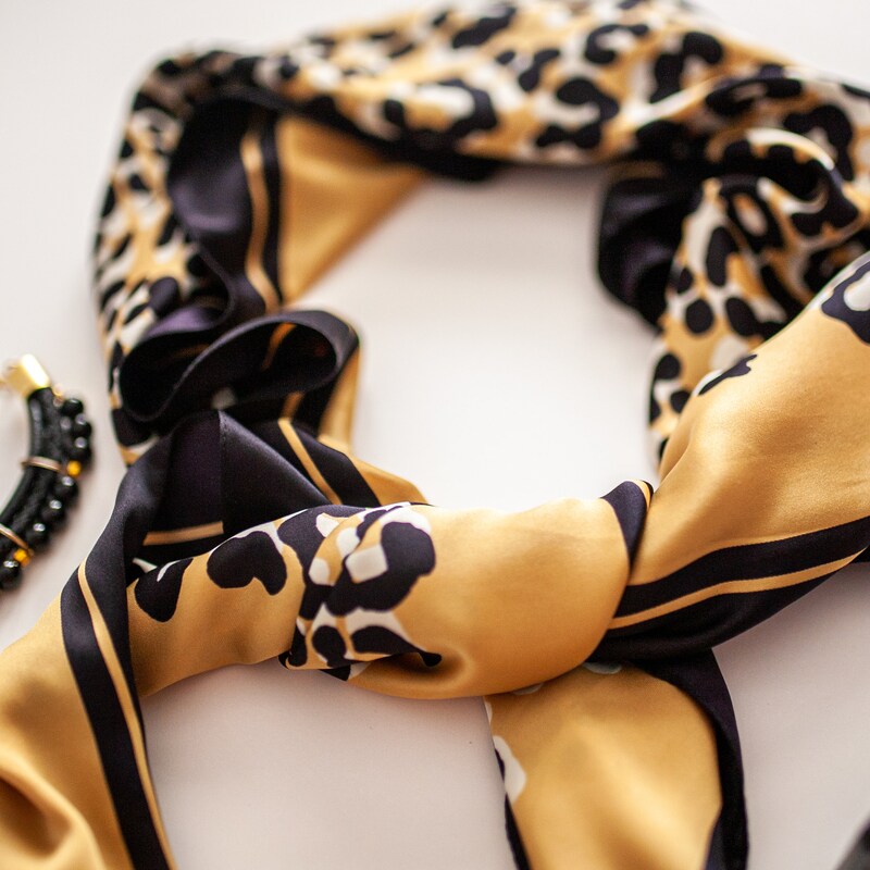 Leopard Print Scarf - Etsy