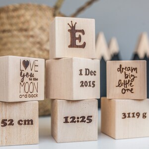Baby Shower Gift Baby Blocks Wooden Blocks Personalized Blocks ...