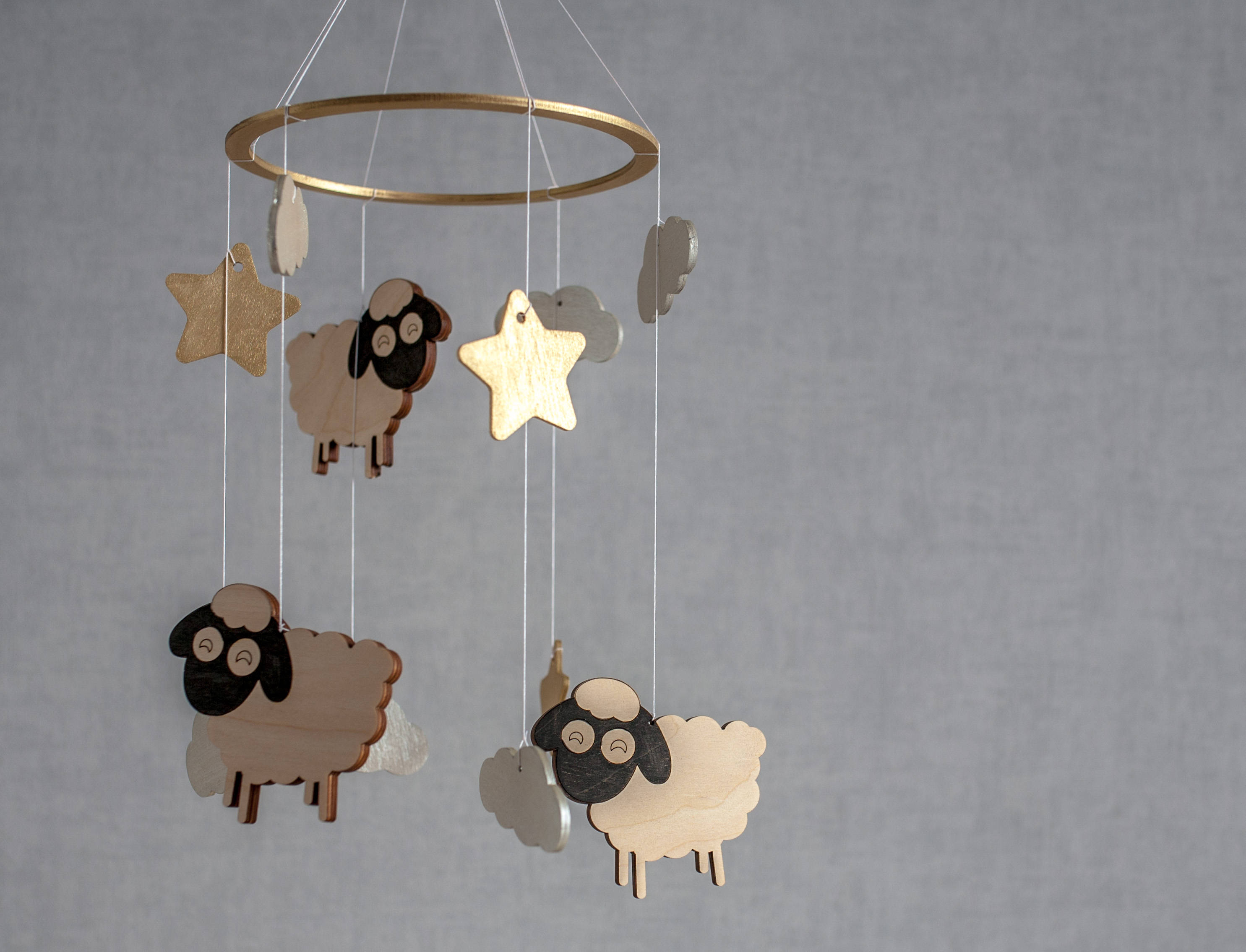 Baby mobile sheep Sheep baby mobile Sheep mobile Crib | Etsy