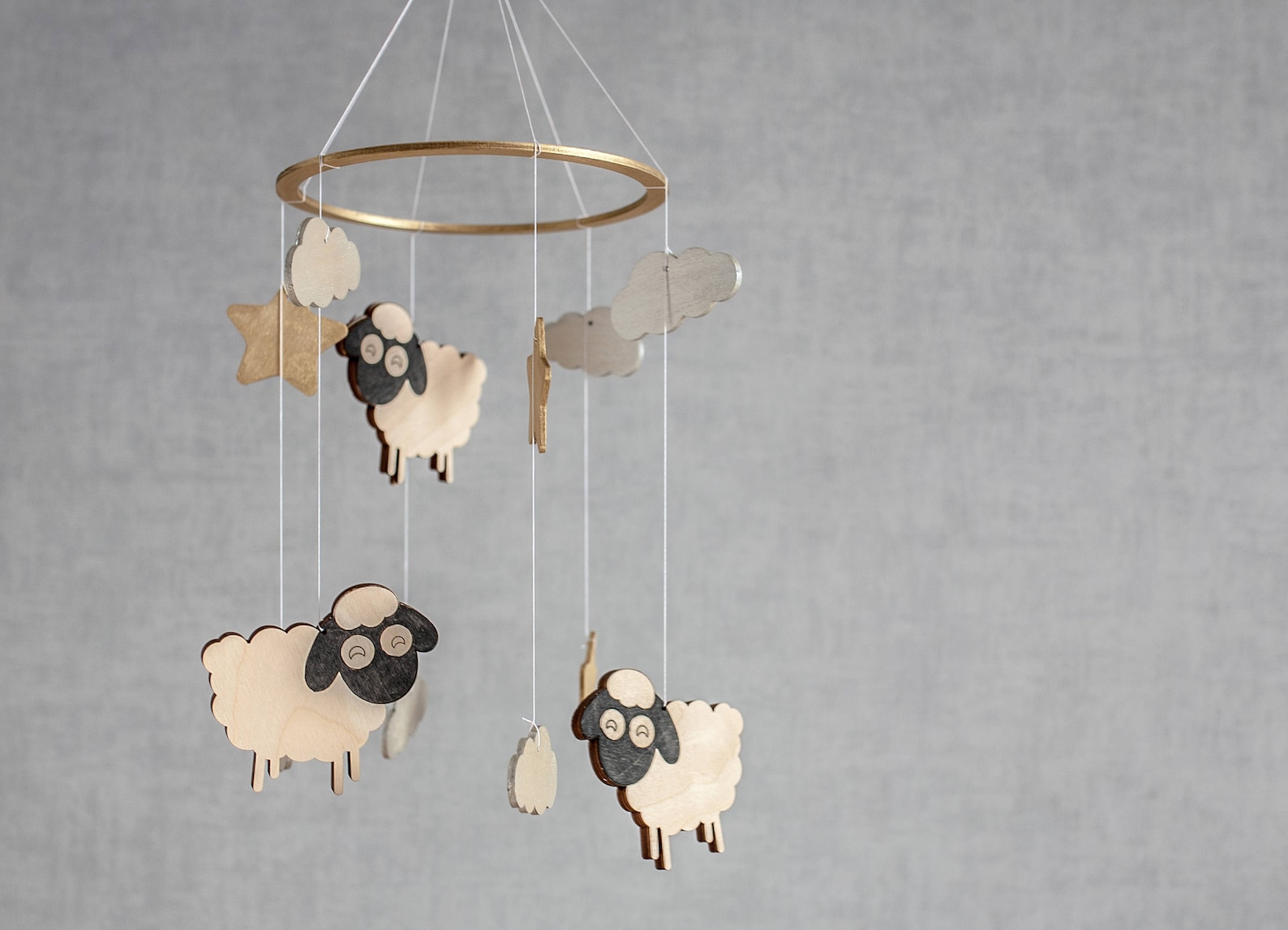 Baby mobile sheep Sheep baby mobile Sheep mobile Crib | Etsy