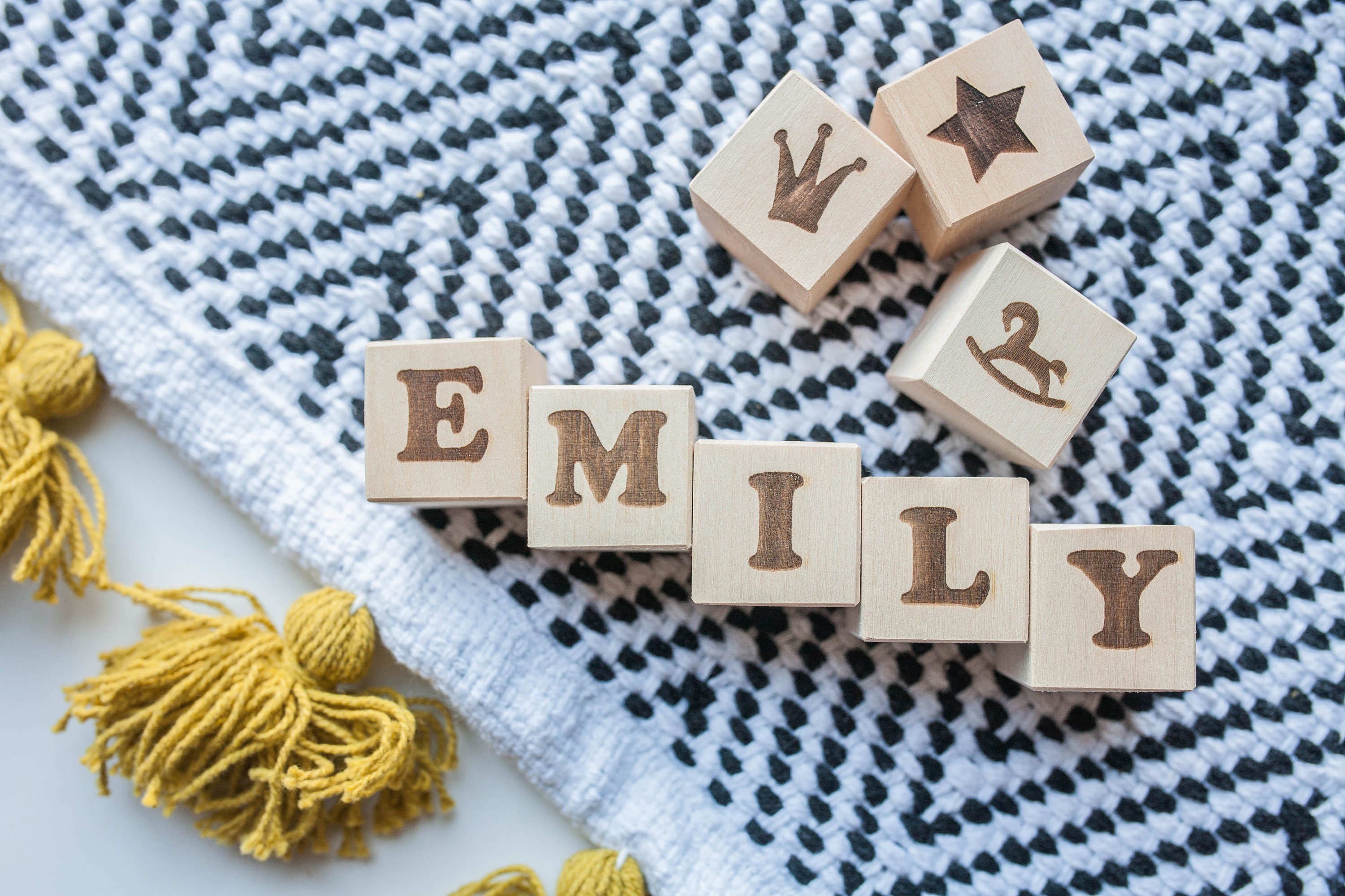 Personalized Wooden Baby Block - Baby Blocks - Wooden Blocks - Name ...