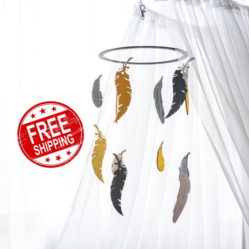 Feather Mobile - Etsy