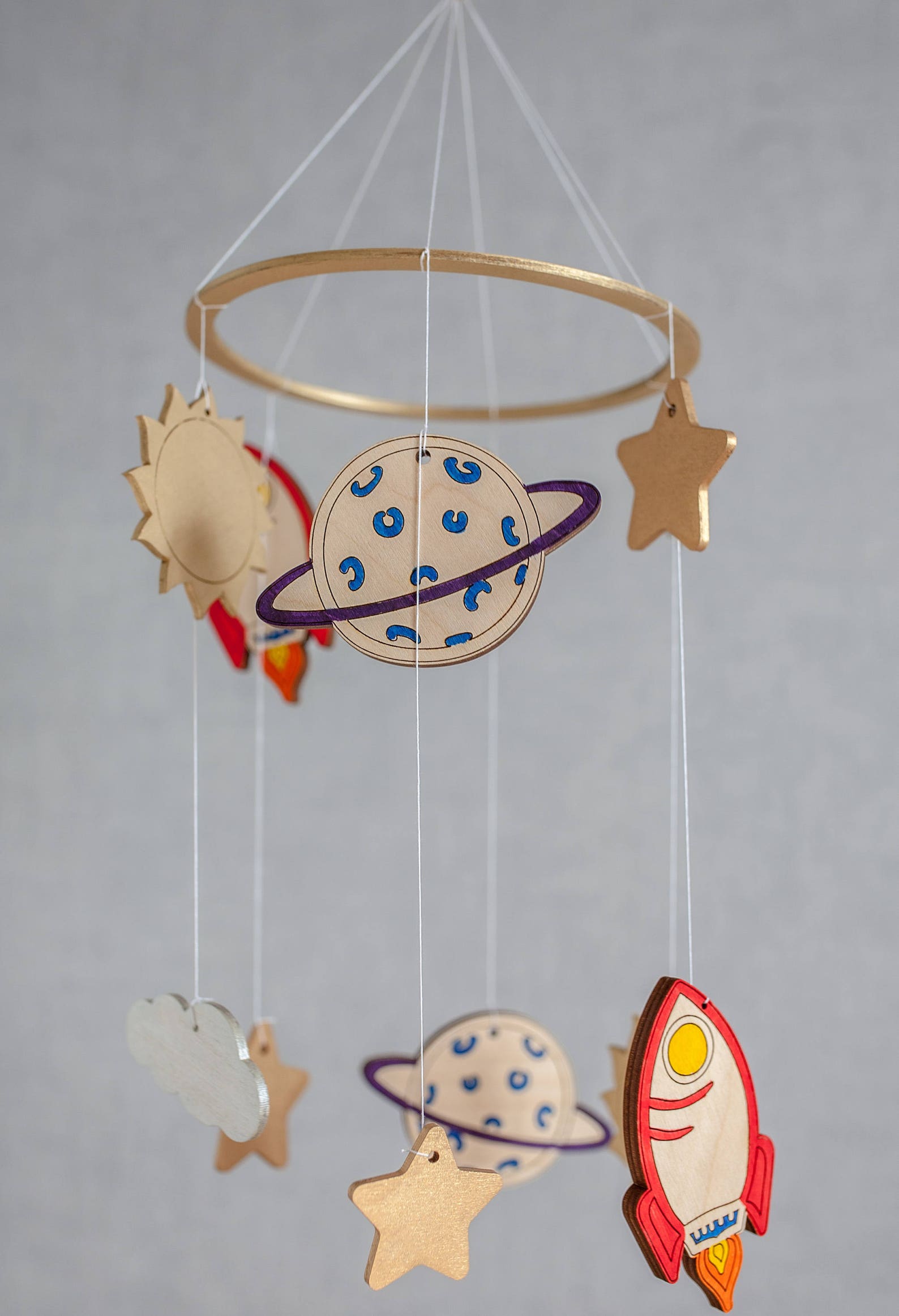 Space Baby Mobile Celestial Planets Mobile Baby Mobile - Etsy