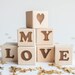 Love Blocks Love Gift Gift for Lovers Baby Blocks - Etsy