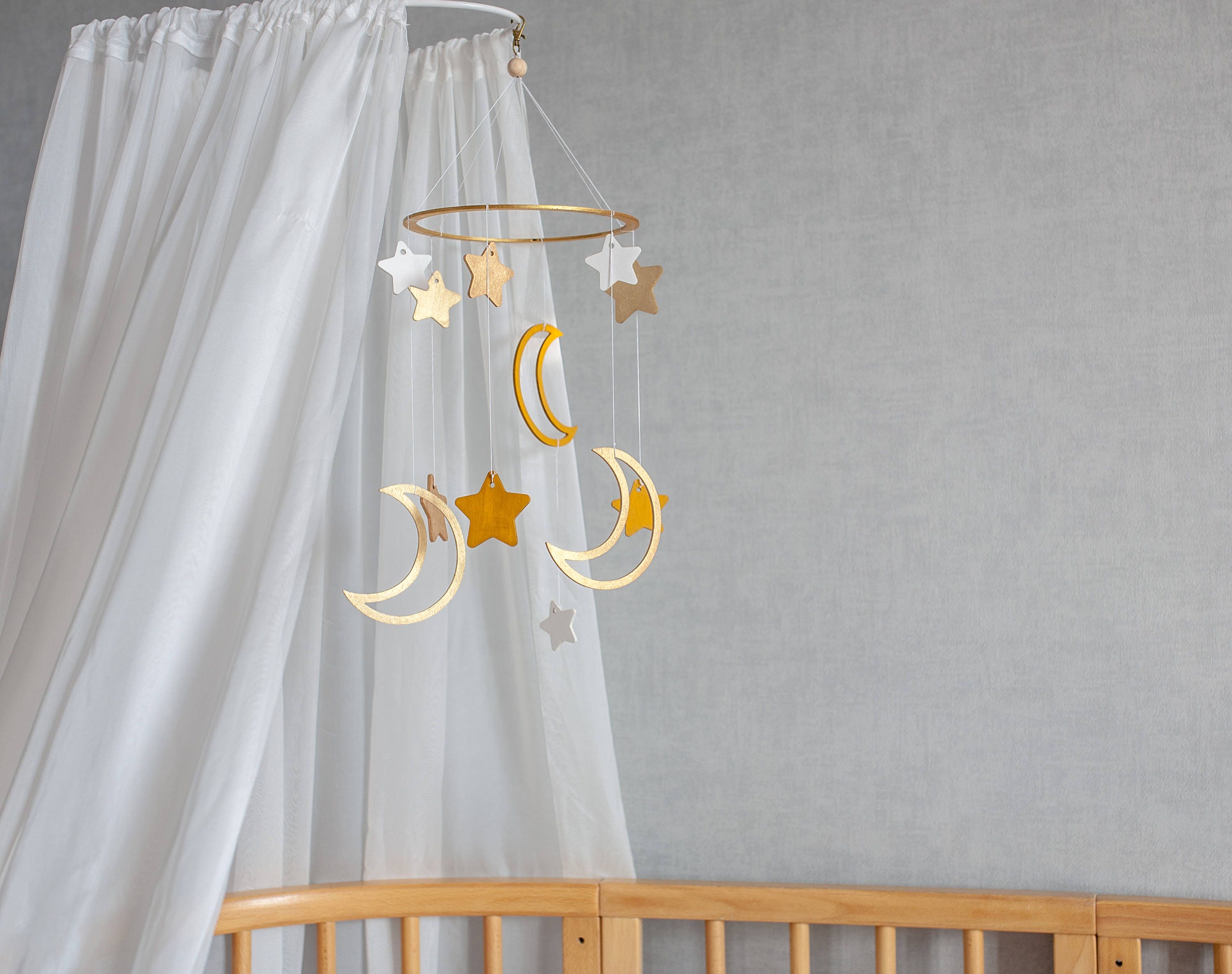 Baby mobile moon and stars Crib mobile baby mobiles | Etsy