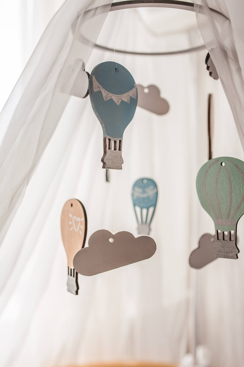 Balloon Mobile Hot Air Balloon Mobile Balloon Hot Air | Etsy