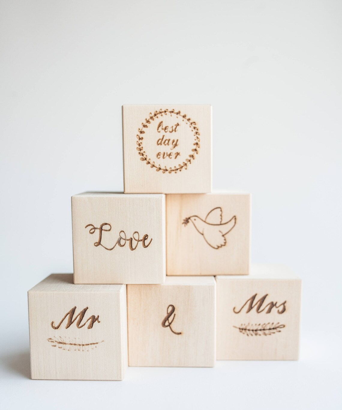 Custom wedding block Personalized blocks Mr & Mrs Wedding | Etsy