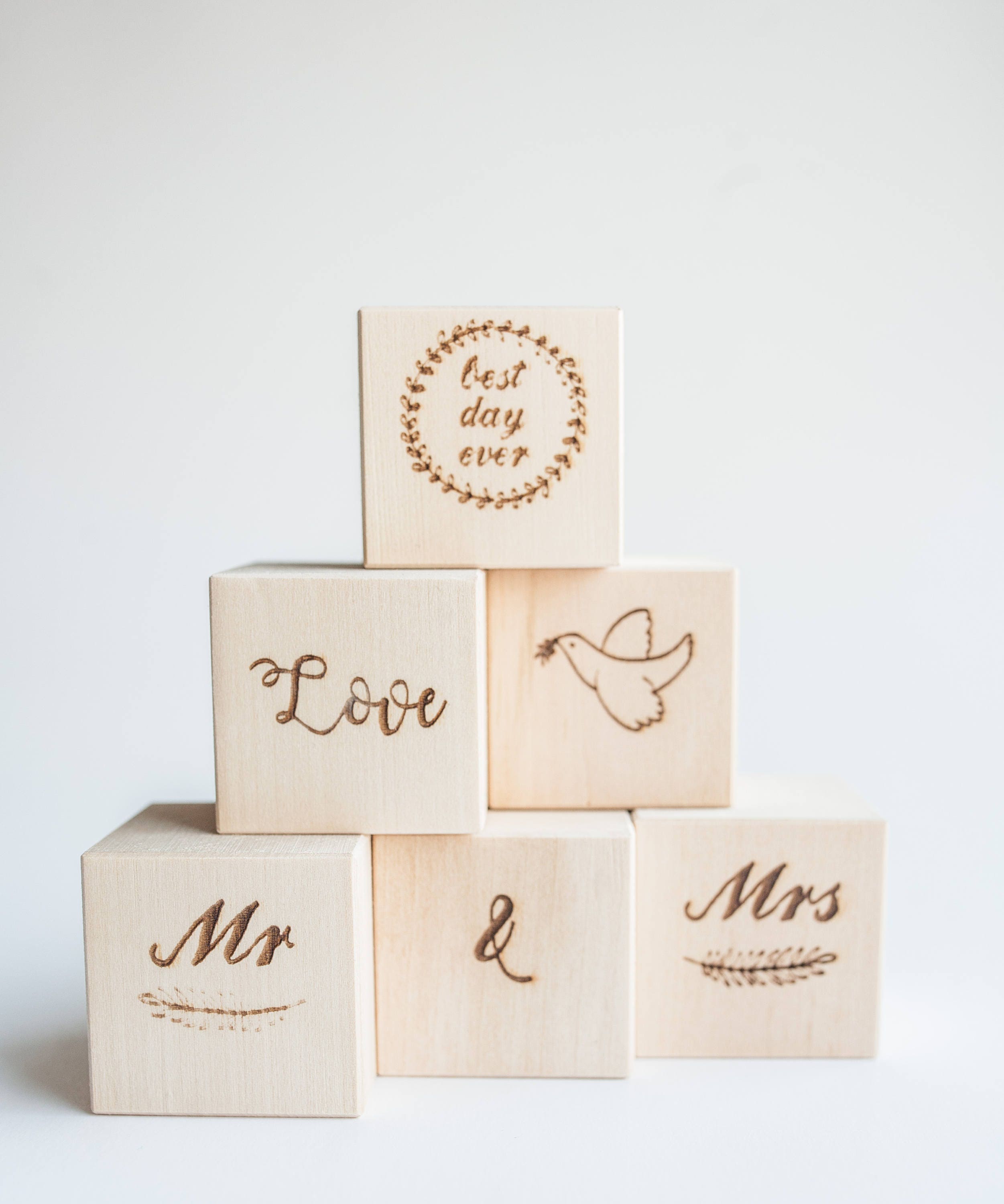Custom wedding block Personalized blocks Mr & Mrs Wedding | Etsy