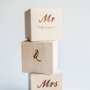 Custom Wedding Block Personalized Blocks Mr & Mrs Wedding Blocks Gift ...