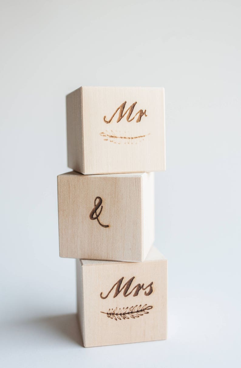 Custom Wedding Block Personalized Blocks Mr & Mrs Wedding - Etsy Canada