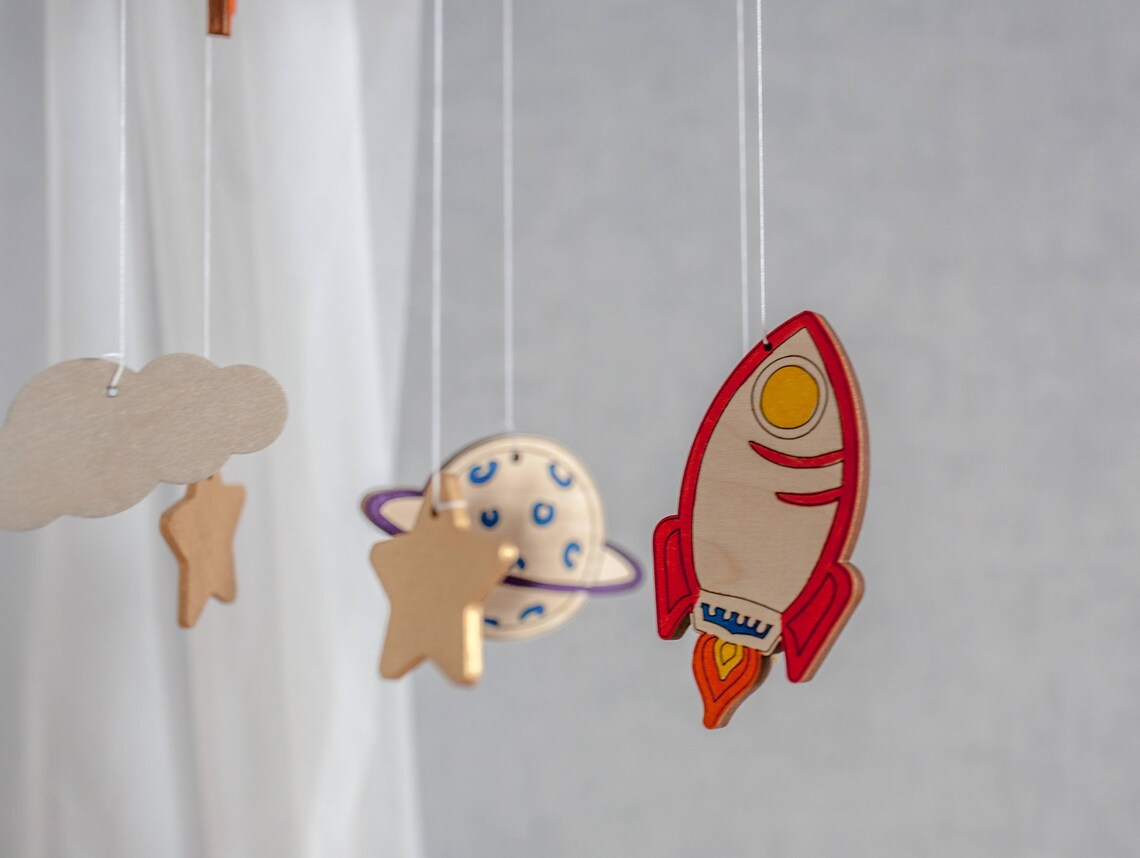 Space Baby Mobile Celestial Planets Mobile Baby Mobile - Etsy