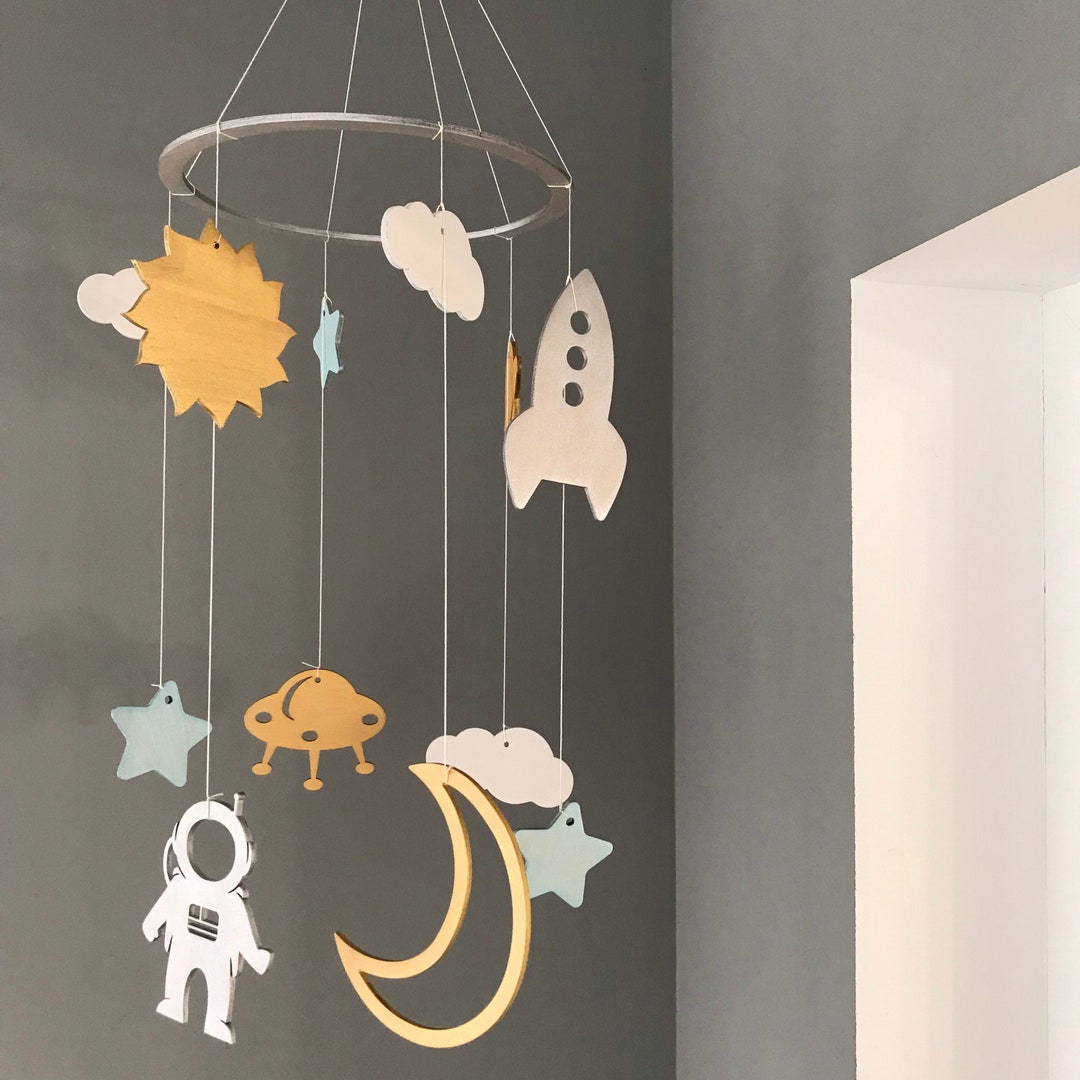Baby Mobile Neutral - Baby Mobile Boy - Baby Space Mobile - Space ...