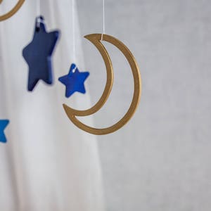 Celestial Moon Mobile for Boys - Moon Baby Mobile - Moon Mobile for ...