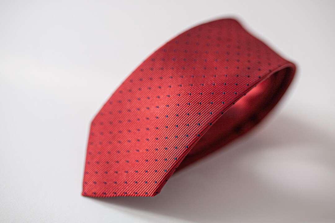 100% Silk Vintage Luciano Stazi Firenze Tie Mens Tie Pure Silk Tie Red ...