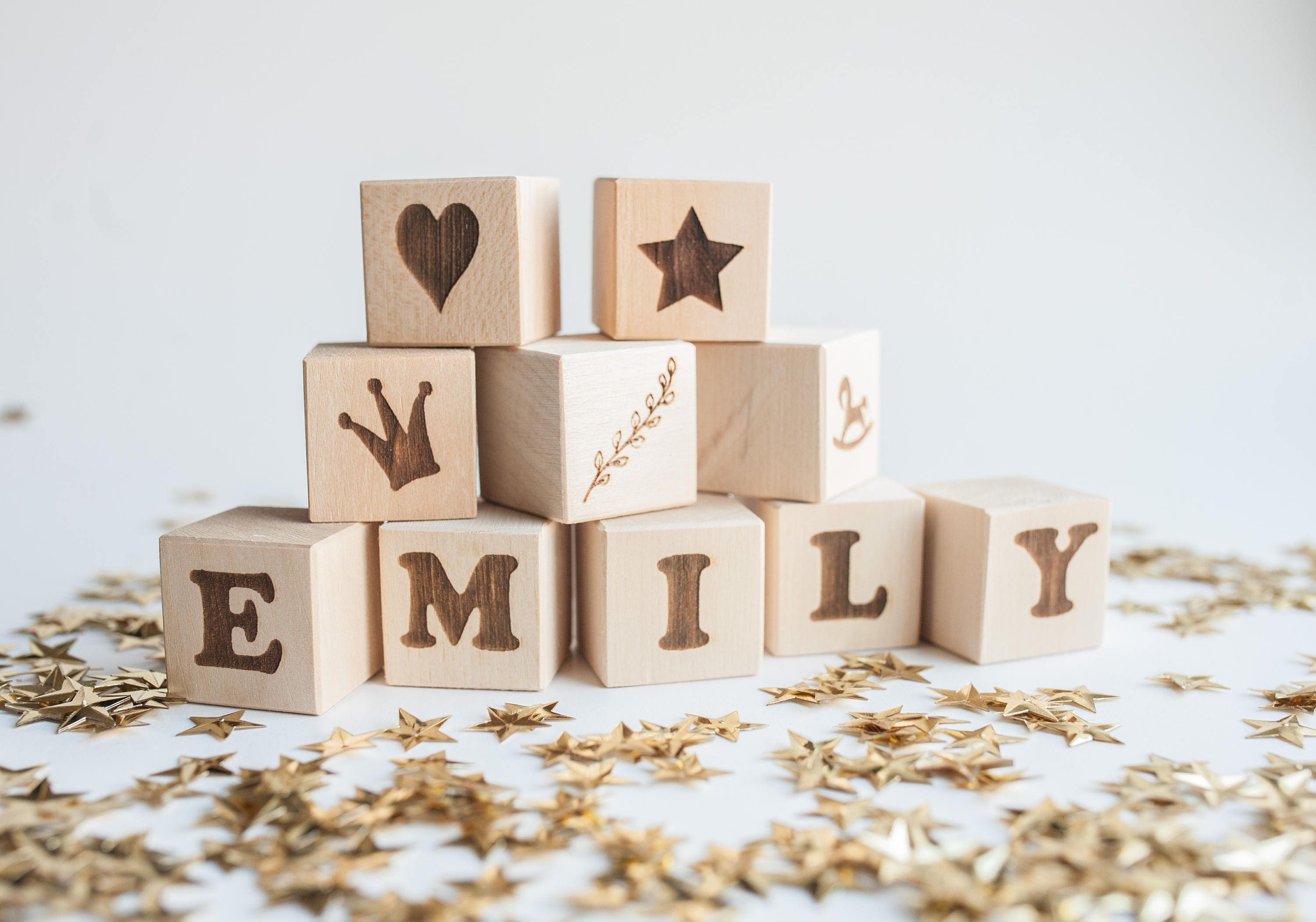 Personalized Wooden Baby Block - Baby Blocks - Wooden Blocks - Name ...