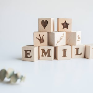 Baby Shower Gift Baby Blocks Wooden Blocks Personalized Blocks ...