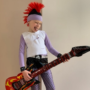 Riff Rock/rocker Trolls 2 Halloween Costume for Kids, Adults, Men, Boys ...