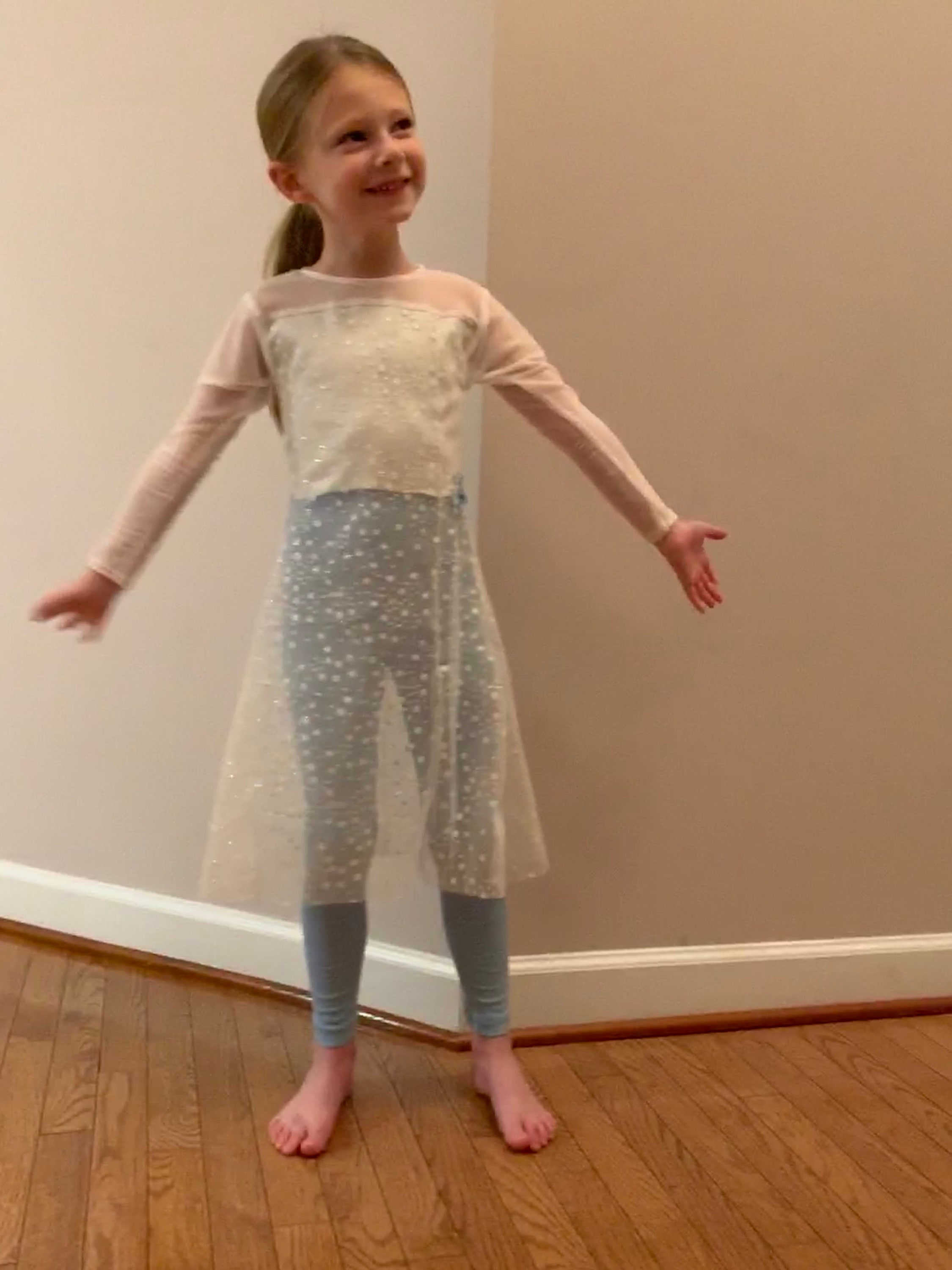 Frozen 2 Elsa White Blue Snow Queen Halloween Costume or Birthday Party ...