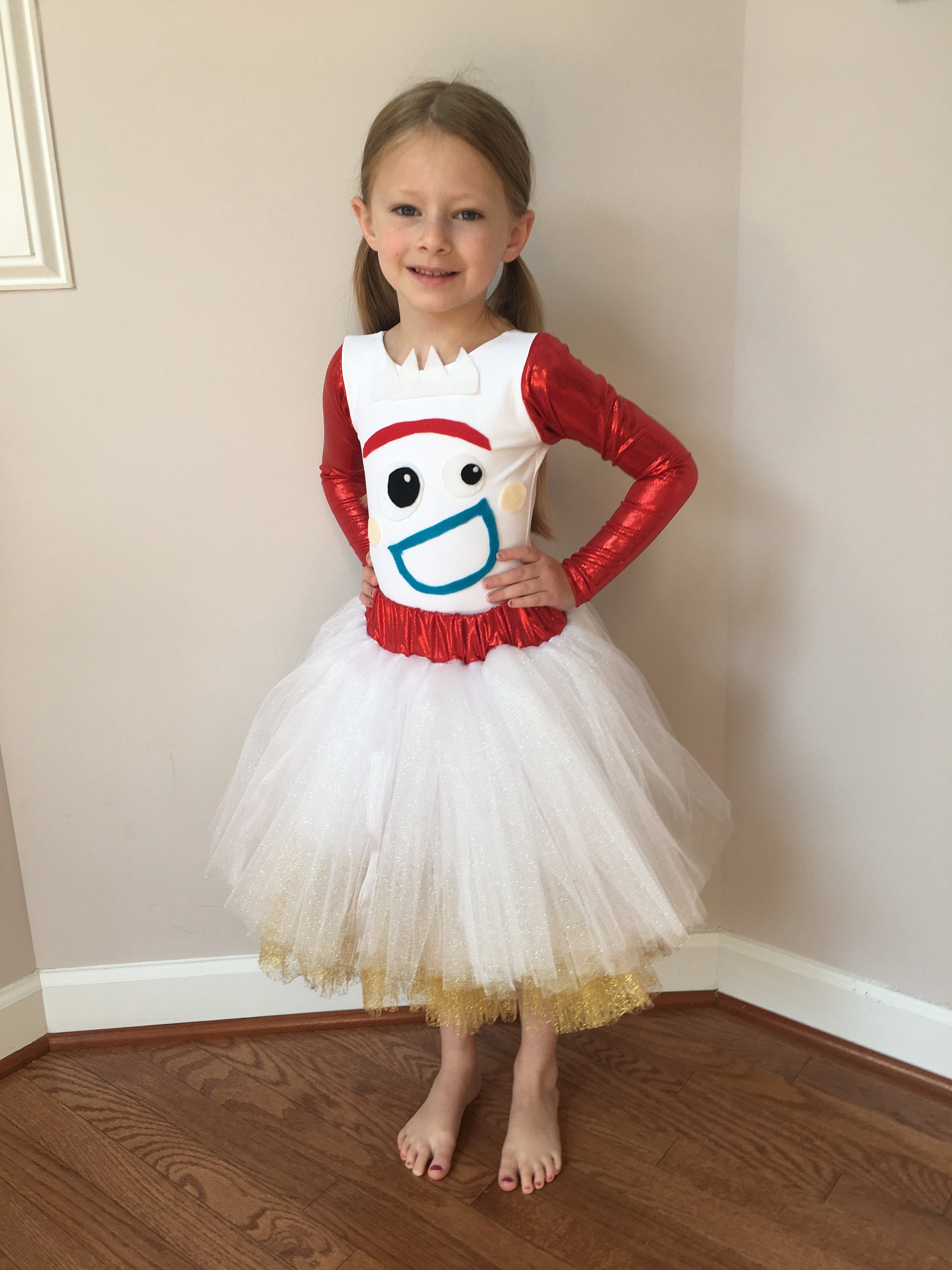 Custom Toy Story 4 Forky Costume and Tulle Tutu for Infant, Baby ...