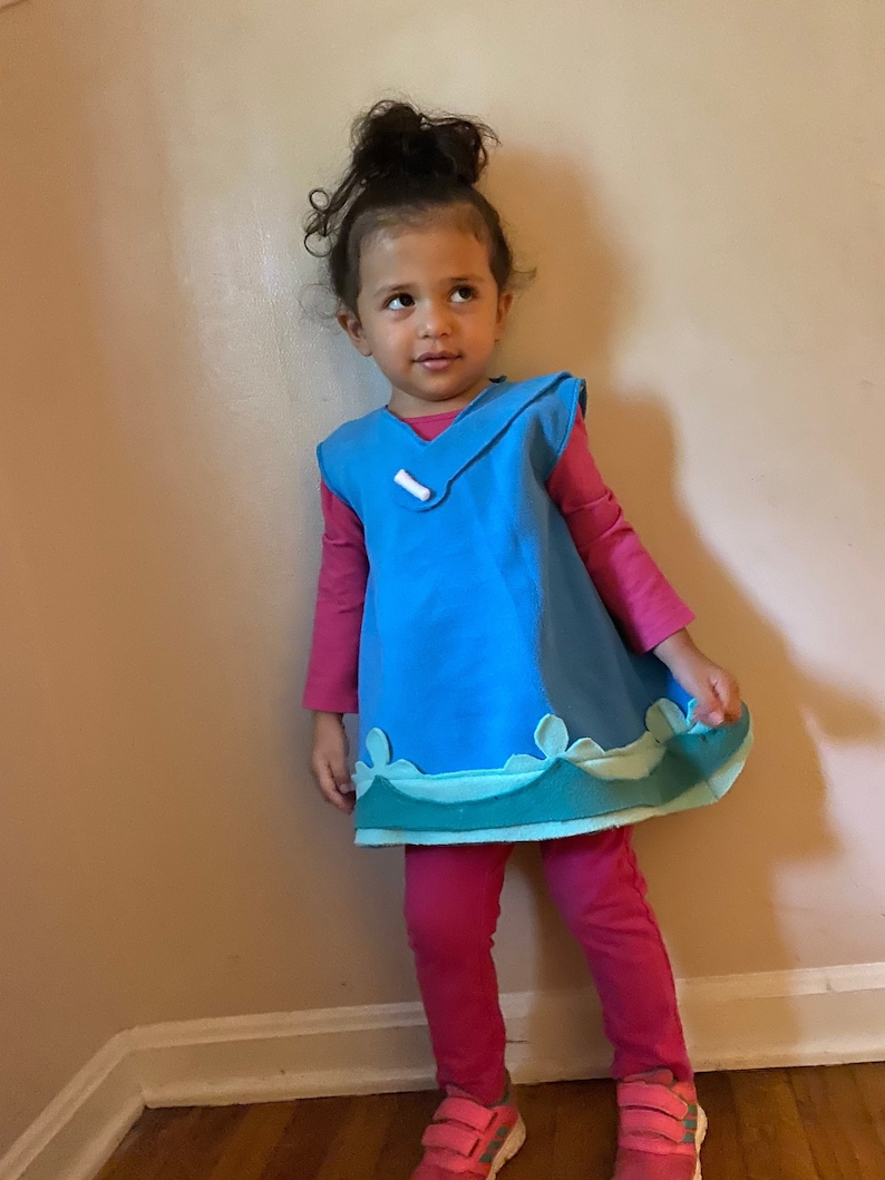 Queen Poppy Trolls 2 World Tour Halloween Costume Dress Birthday Party ...