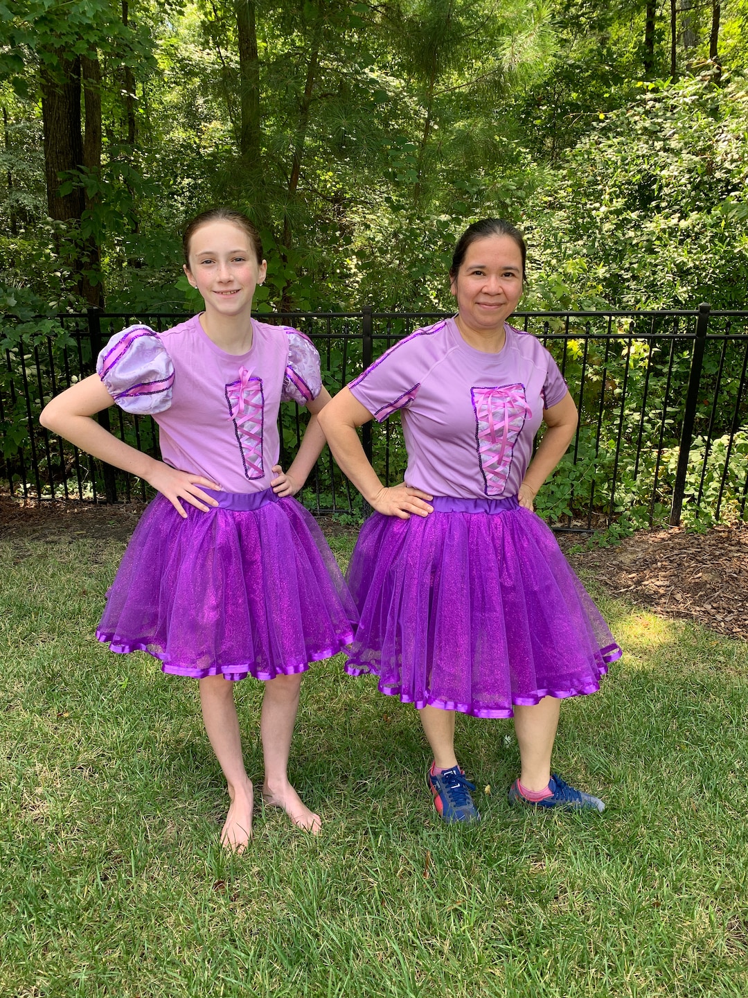 Disney Princess Marathon Rapunzel Running Costume Outfit Tutu Skirt ...