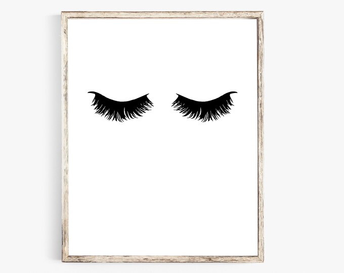 Eyelashes Printable, Eyelashes Print, Lashes Printable, Lashes Print ...