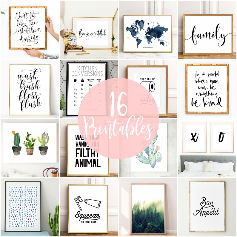 Bundle Deal Printable Wall Art Wall Art Bundle Printable | Etsy